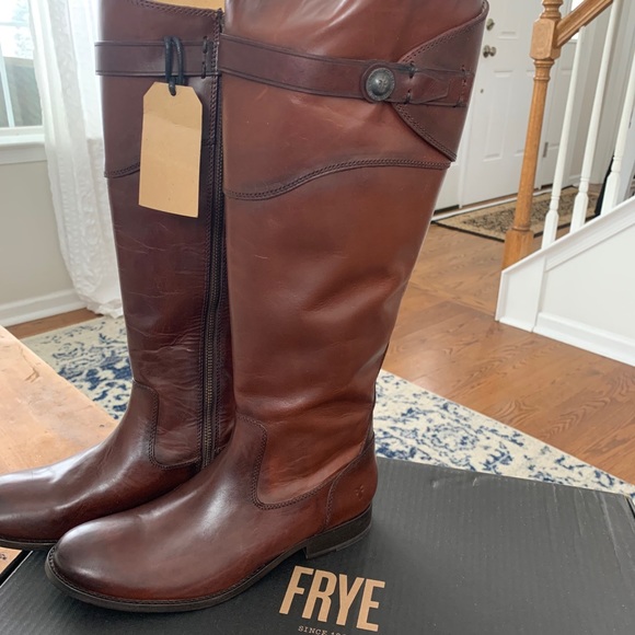 Frye | Shoes | Frye Molly Button Tall Redwood Extended 8m | Poshmark